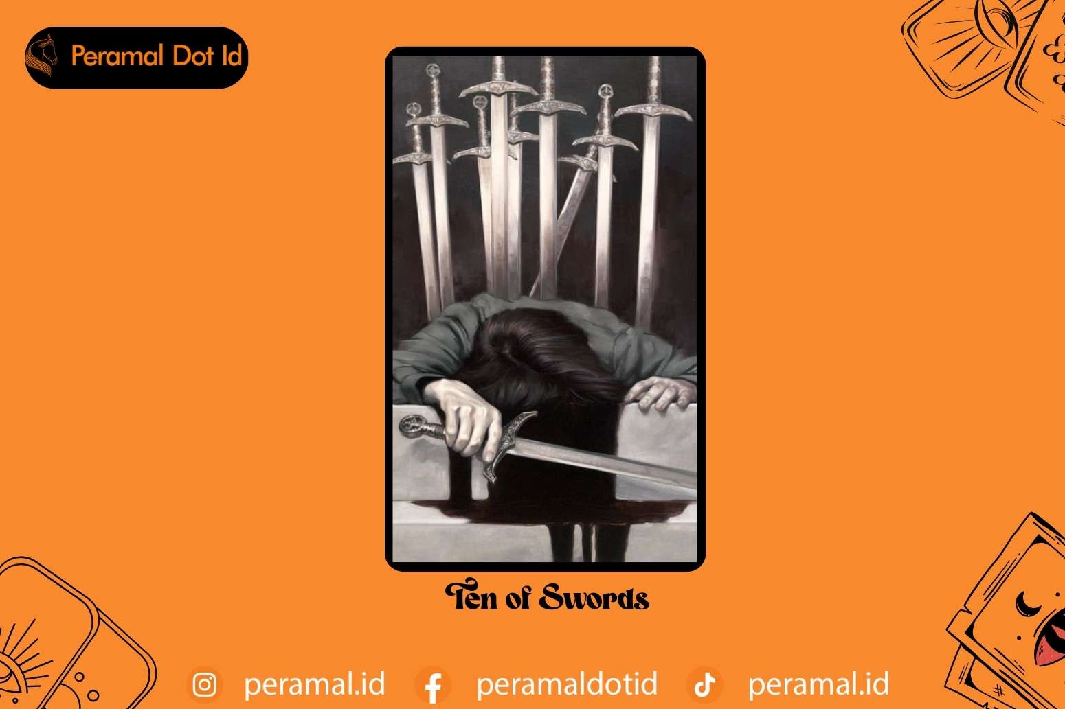 Arti Kartu Ten of Swords - Situs Peramal Indonesia